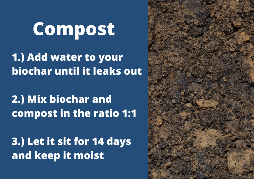How to charge Biochar with Compost in 3 Steps - Bottom Up Biochar